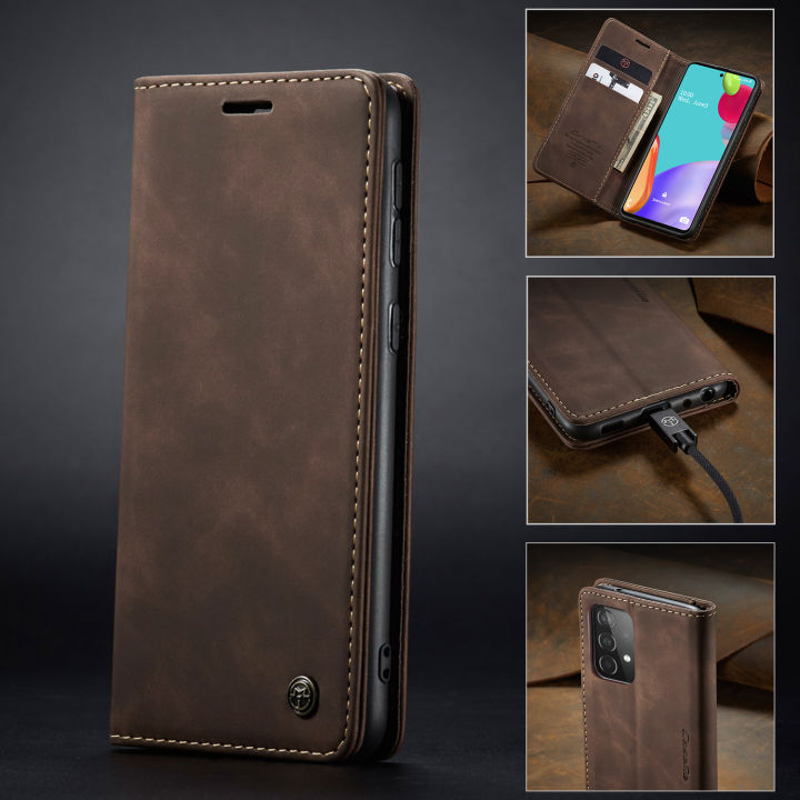 Casing For Samsung Galaxy S24FE S24 Ultra 5G 2024 Phone Case Retro Leather Purse Luxury Magnetic ...