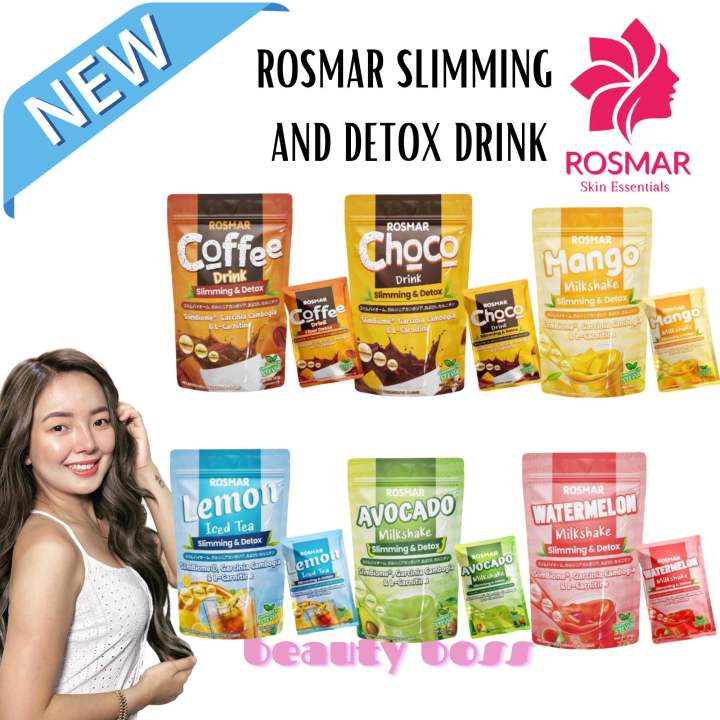 ROSMAR SLIMMING AND DETOX DRINK MANGO | COFFEE | CHOCO | LEMON | Lazada PH