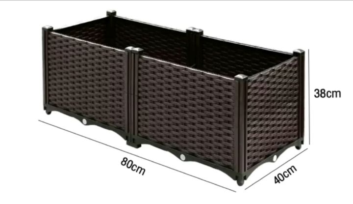 Balcony planting box, combination flower box, deepened flower pot ...