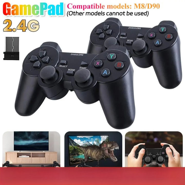 2.4GHz Wireless Gamepad Twin Pack - No Delay Dual Shock Controllers for ...