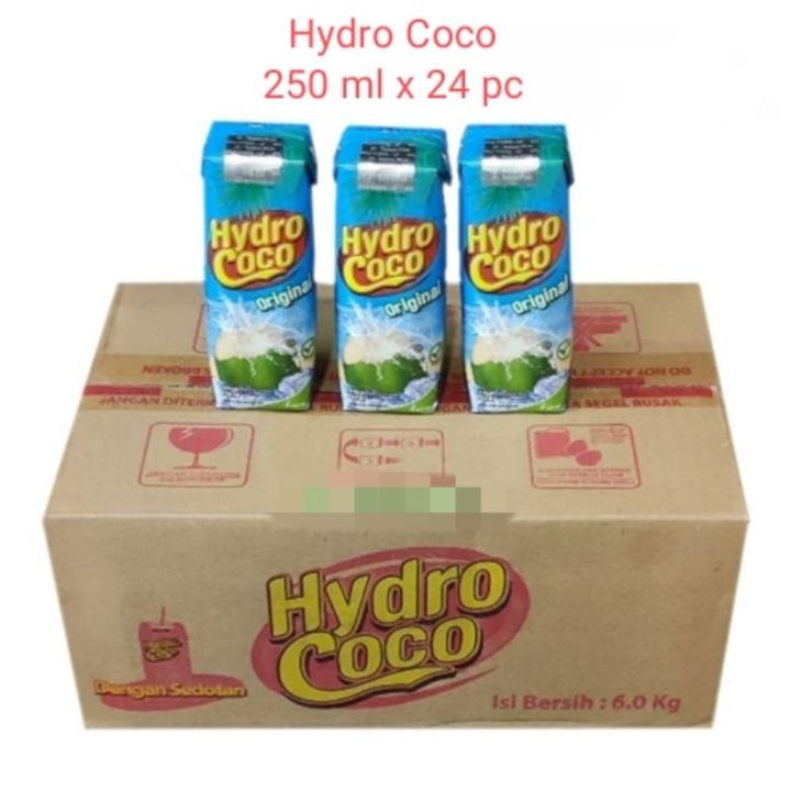 HYDRO COCO MINUMAN AIR KELAPA ORIGINAL HYDROCOCO 1 DUS / KARTON ISI ...