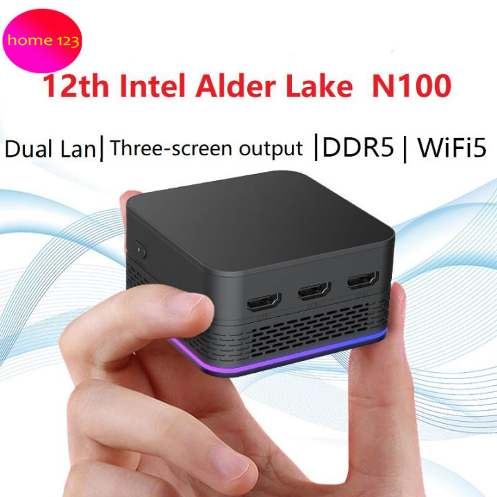 T9 PLUS Mini PC Windows 11 Pro Alder Lake N100 Pocket MINI PC M.2 2242 ...