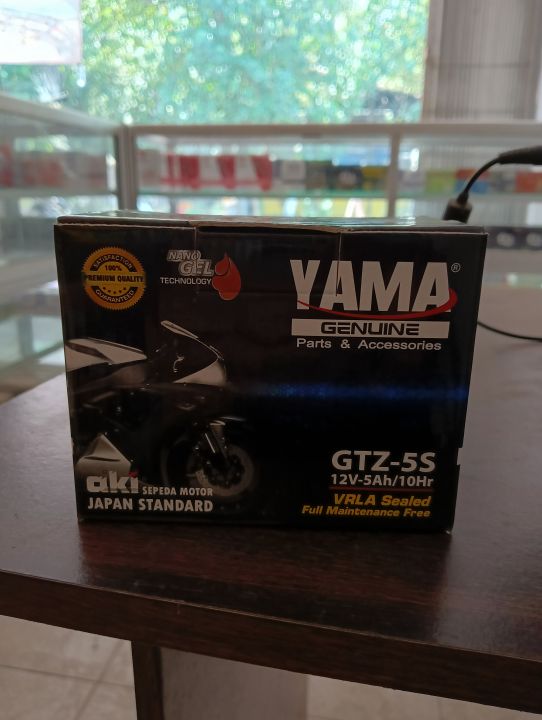 AKI KERING MOTOR YAMA GENUINE GTZ5S VERSI ASLI ORIGINAL 100% | Lazada Indonesia