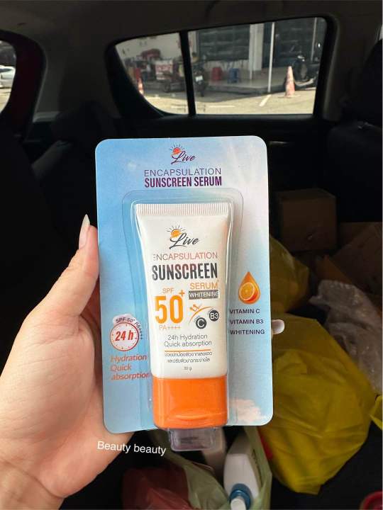 LIVE Sunscreen ครีมกันแดดลีฟ SPF 50 PA+++ 30ml. | Lazada.co.th