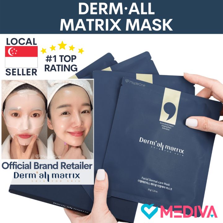 KOREA Sleeping Collagen Mask Dermall Matrix (EXP 2027) | Derm-all Facial Care Whitening Calming ...