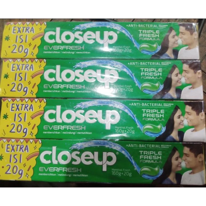 CLOSE UP Deep Action Ever Fresh Gel Toothpaste 160 g x 4 pcs | Lazada ...