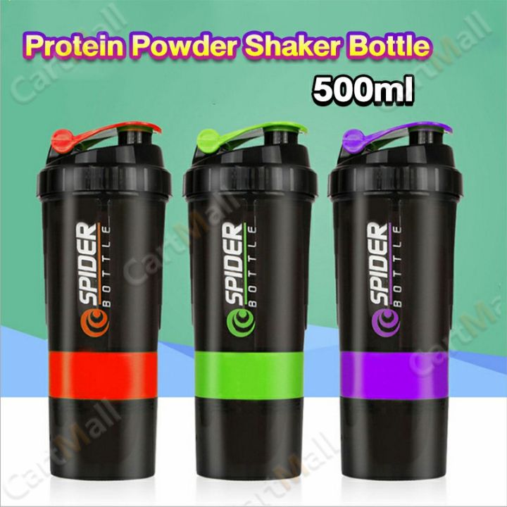 Protein Powder Shaker Bottle 500ml Water Bottle Sports Cup | Lazada PH