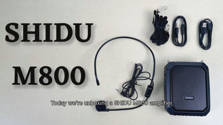 SHIDU M800 UHF Wireless Voice Amplifier for Teacher Portable Voice ...