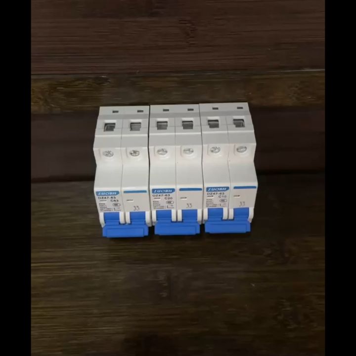 DZ47-63 MCB Miniature Circuit Breaker 10A / 20A / 63A 2 POLES Din rail type | Lazada PH