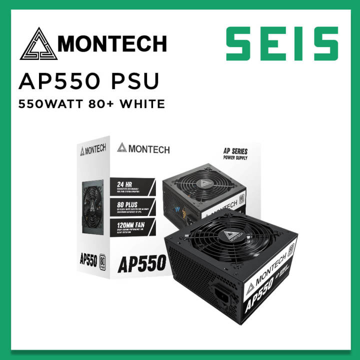 MONTECH AP550 80+ WHITE ATX 550W Non-modular Power Supply PSU | Lazada