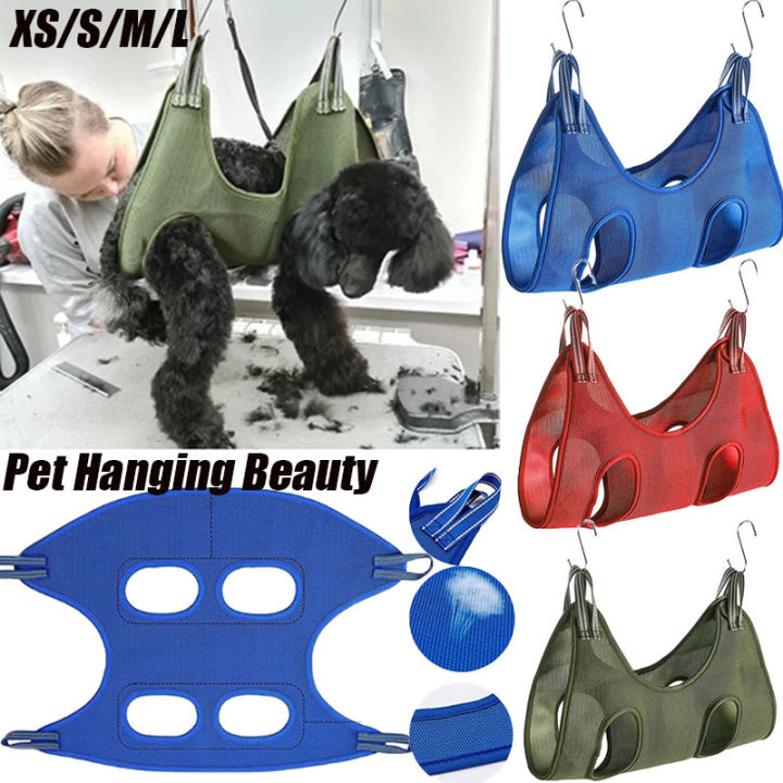 Pet Grooming Hammocks Dog Hanging Bath Trimming Restraint Bag Puppy ...