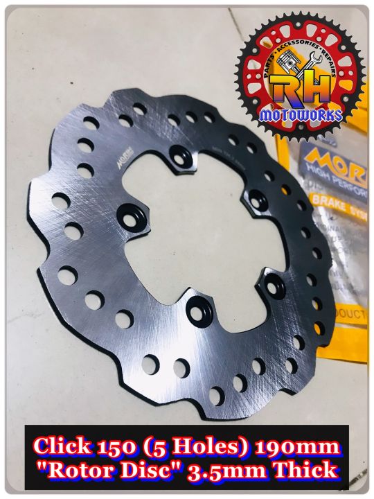 Honda Click 150 (5 Holes) Rotor Disc "3.5mm Thick" | Lazada PH