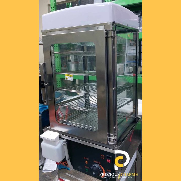 COMMERCIAL ELECTRIC FOOD STEAMER GLASS DISPLAY / HOTDOG STEAMER ...