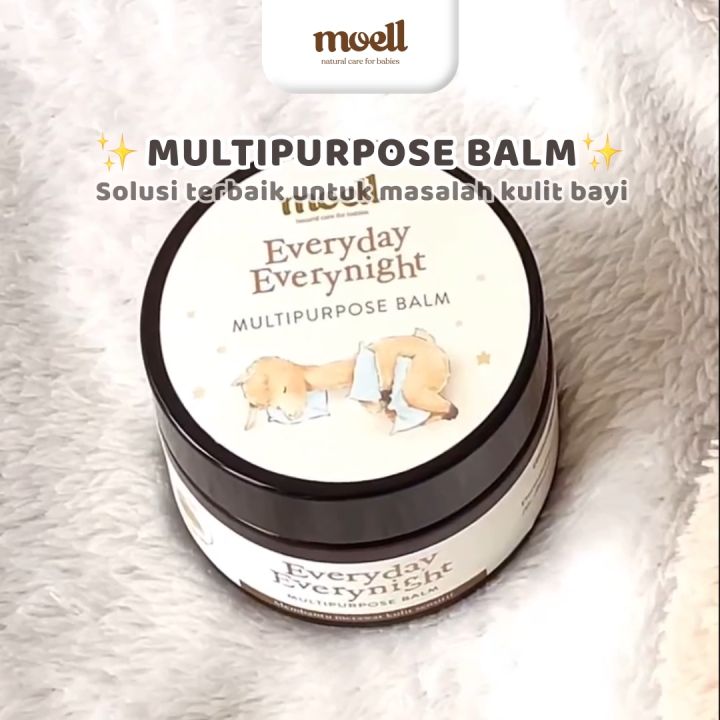 Moell Multipurpose Balm 30gr - Balm Multifungsi Bisabolol & Lavender ...