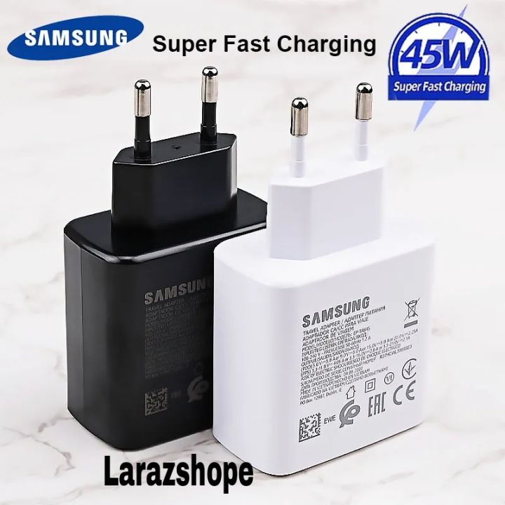TRAVEL ADAPTER CARGER SAMSUNG GALAXY S25 ULTRA 5G ADAPTOR 45WATT SUPER FAST CHARGING TYPE C ...