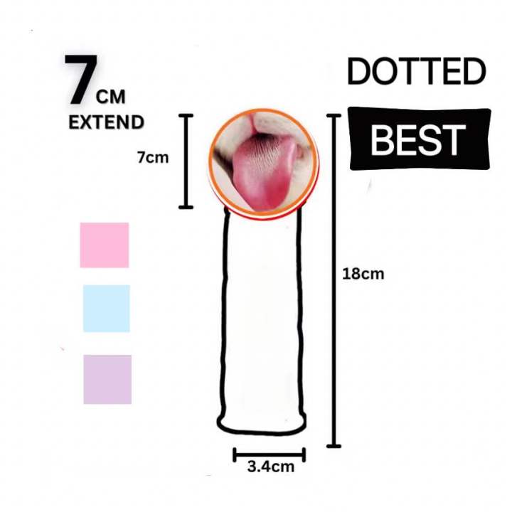 Crystal Spike Condom Extender Sleeve 7CM / Reusable Condom / Kondom ...