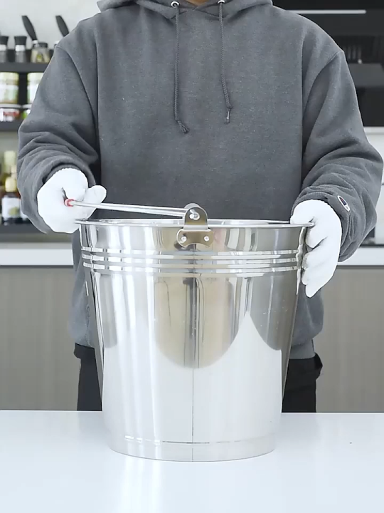 304 stainless steel portable large capacity household oil bucket with ...