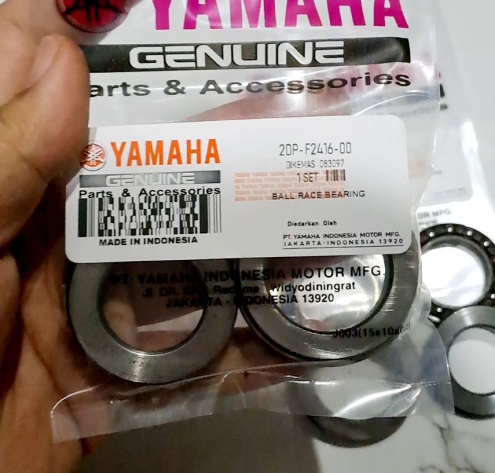 GENUINE BALL RACE YAMAHA NMAX V1 V2 AEROX V1 V2 MXI 125 INDONESIA PARTS 2DPF241600 FY1 | Lazada PH