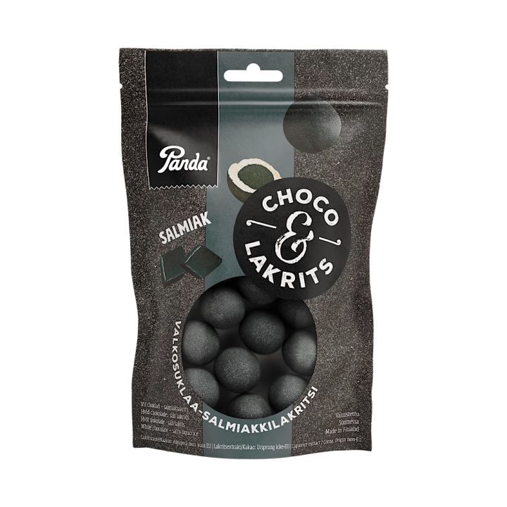 Panda Choco Licorice white chocolate-Salmiaki licorice 120g | Lazada.co.th