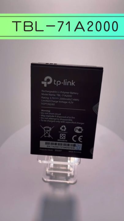 3.7V 2000mAh TBL-71A2000 For TP-Link TL-TR861 2000L TL-TR761 M5250 ...