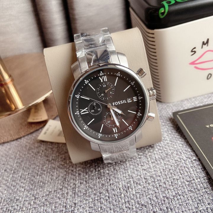 FOSSIL Rhett Chronograph Stainless Steel Watch BQ1000 | Lazada.co.th