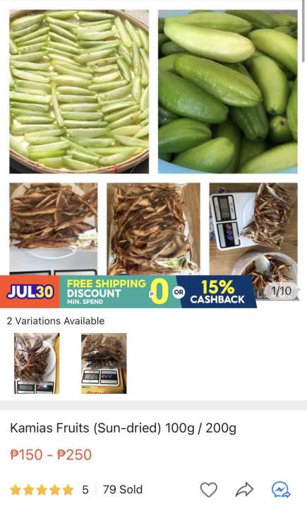 Dried Kamias / Bilimbi Fruit (100g) | Lazada PH