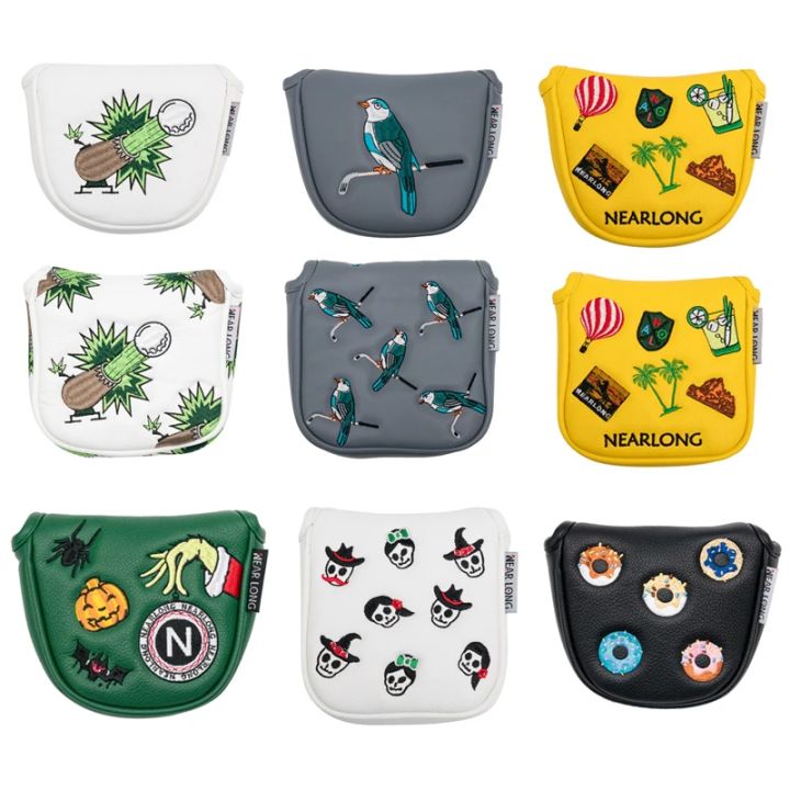 Golf Mallet Blade Putter Cover Golf Headcover Multi Style Color Pattern ...