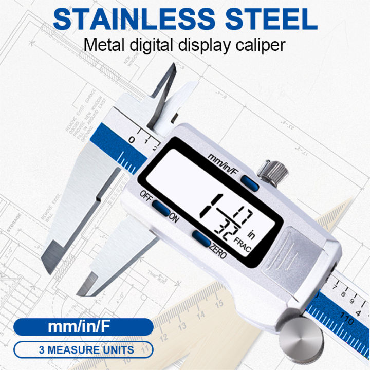 ET52 150mm 0.01mm Electronic Digital Caliper Stainless Steel Vernier ...