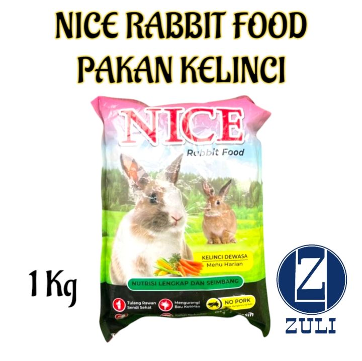 Nice Rabbit Food Fresh Pack 1kg Pakan Kelinci Nice Kelinci Pakqn ...