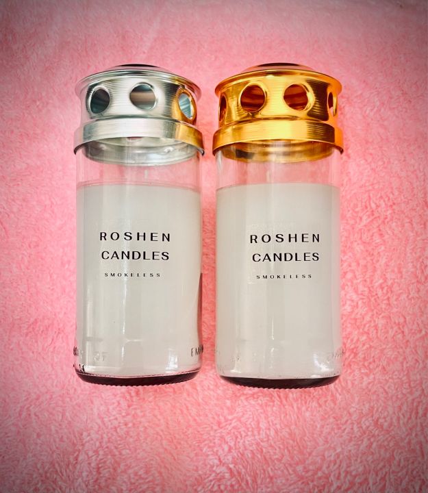 SMOKELESS CANDLE WITH COVER AND WINDPROOF MEDIUM SIZE | Lazada PH