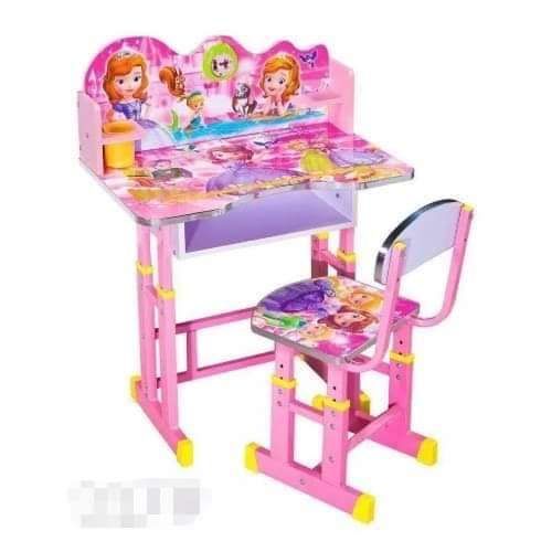 STUDY TABLE WITH CHAIR KIDS FREE 2in1 whiteboard and blackboard | Lazada PH