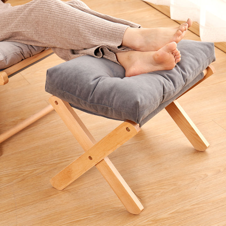 Footstool Sofa Foot Bench Foldable Leg Pad Footrest Home Foot Suppot ...