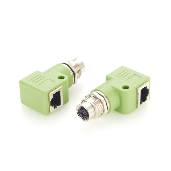 M12 to RJ45 Ethernet Adpater Converter RJ45 Female to M12 X Code 8Pin ...