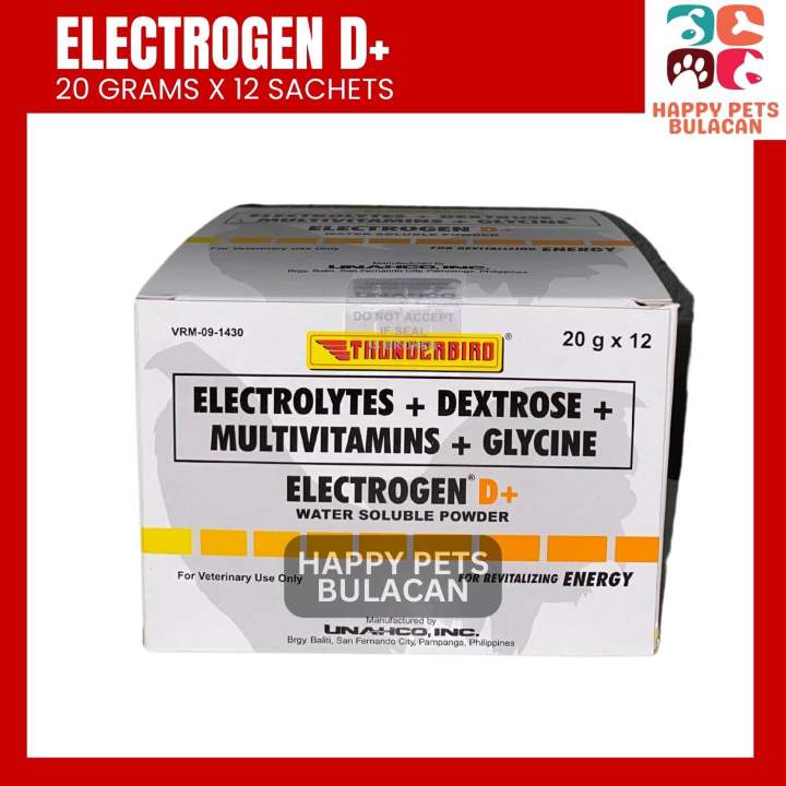 Electrogen D+ Soluble Powder 20 grams x 12 sachet/box | Lazada PH