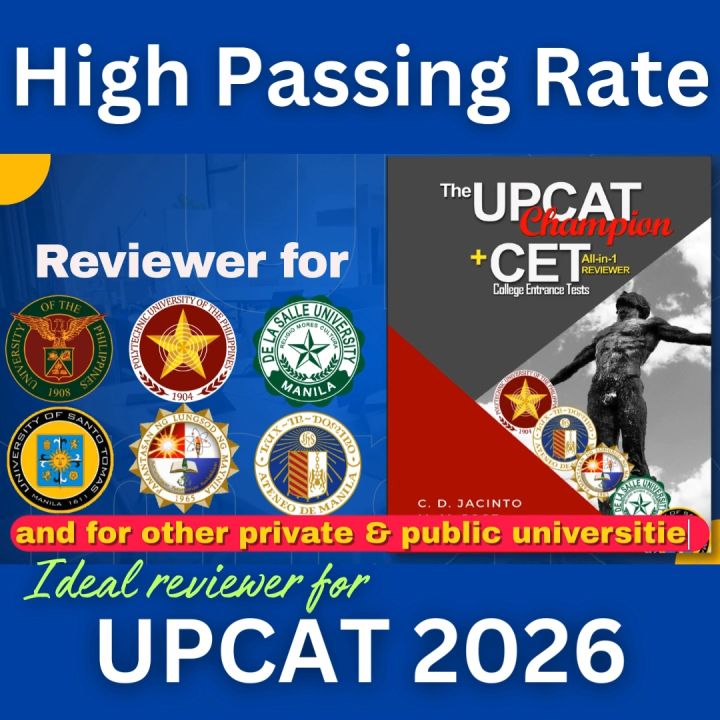 UPCAT, PUPCET, USTET, DCAT, ACET, PLMAT & CET Reviewer - The Ultimate ...