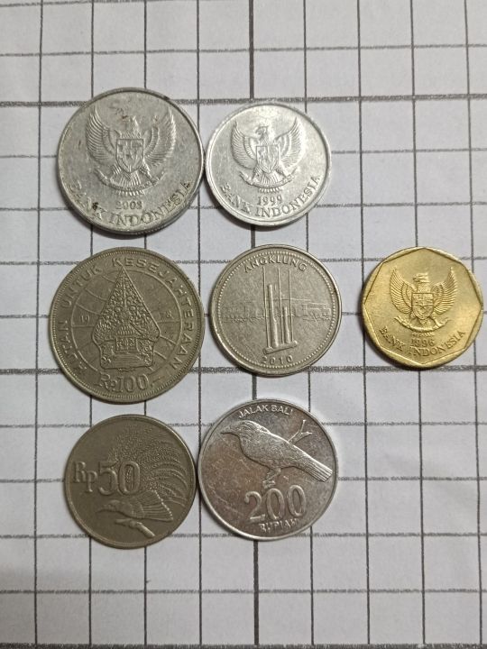 Duit Lama Indonesia Mix cent Set 7 pcs | Lazada