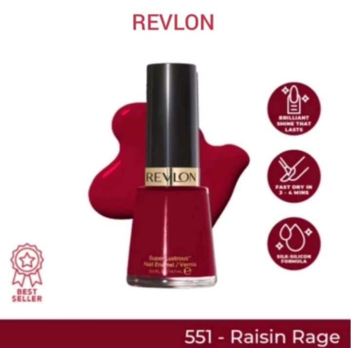 REVLON KUTEK NAIL ENAMEL 551 RAISIN RAGE | Lazada Indonesia