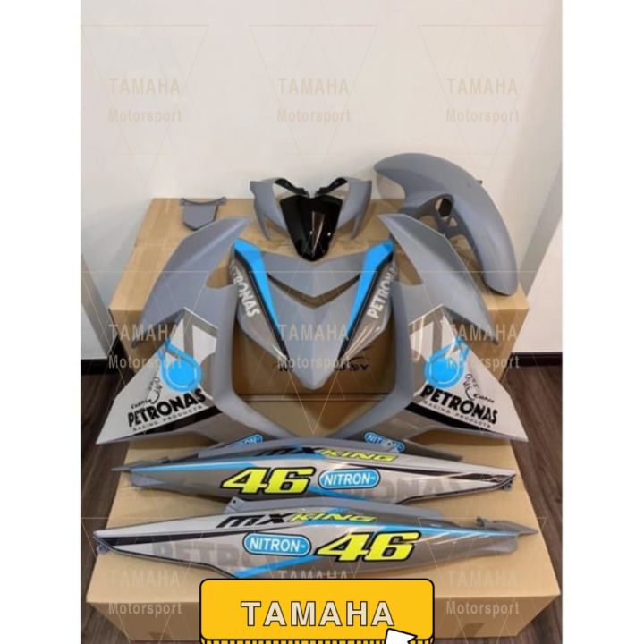 Yamaha Y15 Y15zr Body Cover Stripe Sticker Petronas 46 mx king | Lazada