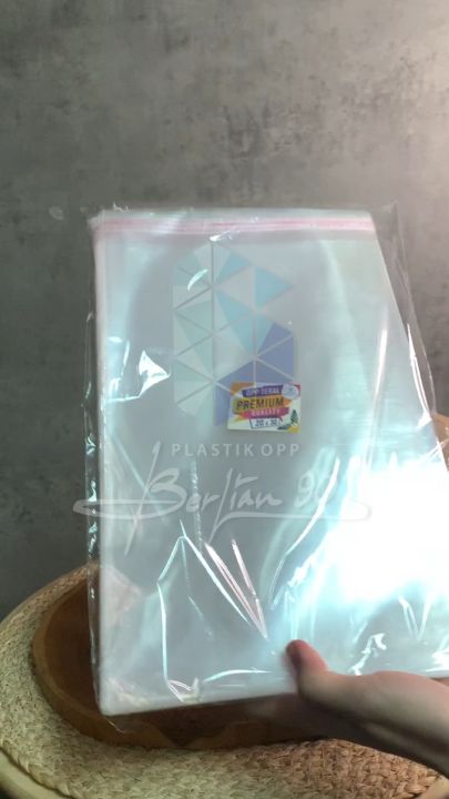 (100 LEMBAR) Plastik OPP Seal 10x20 Cm Tebal 30 Mikron / Plastik Opp ...