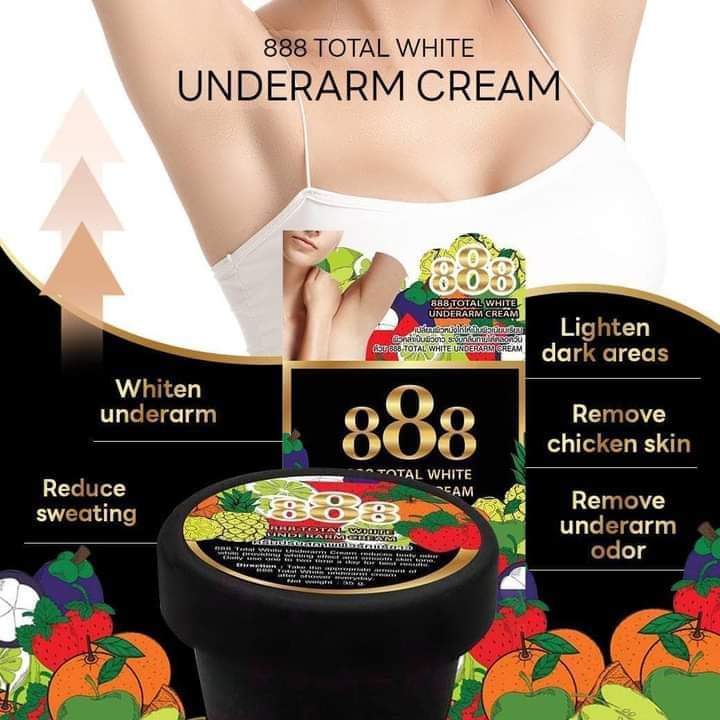 [COD] Top Leading Underarm Whitening Cream | 888 Total White | 35g | Lazada PH