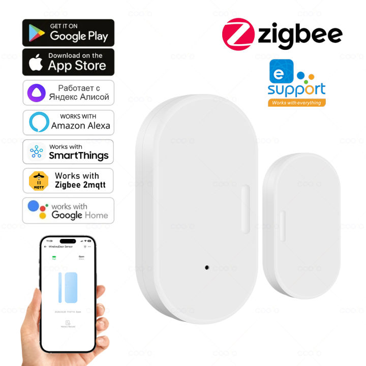Ewelink Zigbee Door Sensor Wireless Magnetic Window Open Closed Alarm ...