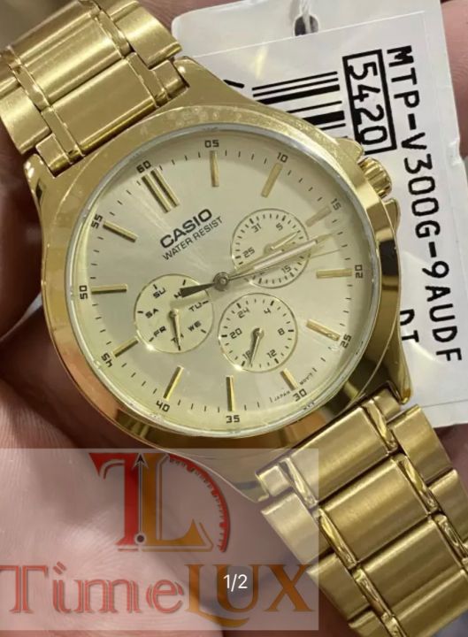 Casio Mens Gold Mtp V300g 9a Lazada Ph