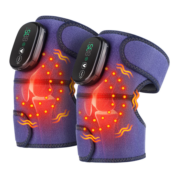 Electric Red Light Knee Pad Infrared Heating Massage Wireless Knee ...