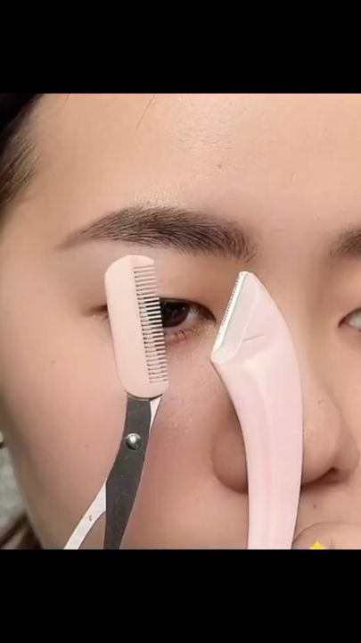 3PCS Lady Eye Brow Trimmer Blade Shaver Eyebrow Razor Lady Sharpener ...