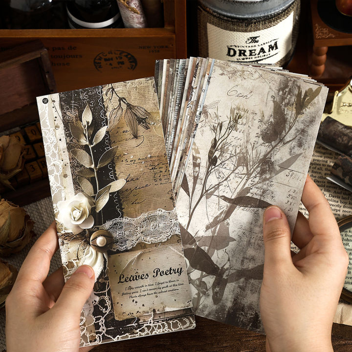 20pcs/pack Vintage Scrapbook Materials Paper Decorative Diary Album ...