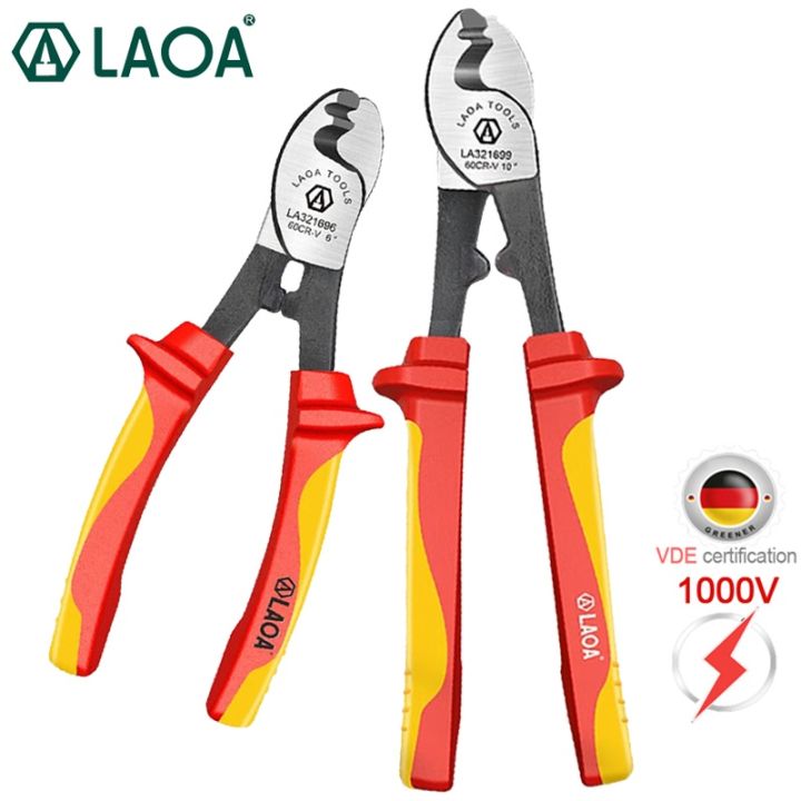 LAOA 6inch Insulated Cable Scissors 1000V Protection Against Electric ...
