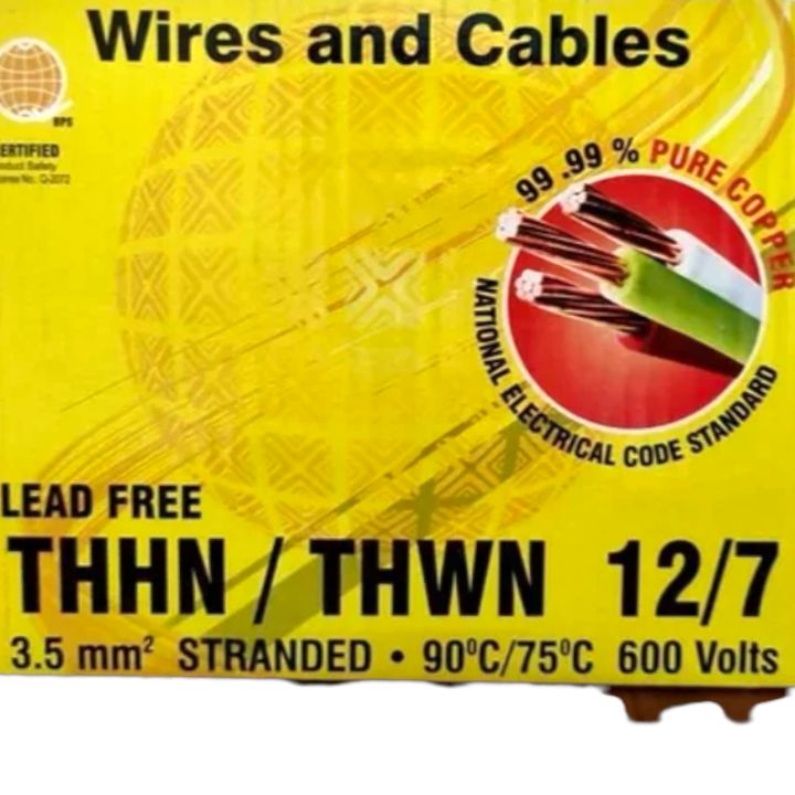 Boston wires and cables THHN/THWN # 12/7 3.5 mm Stranded cod by JLM ...