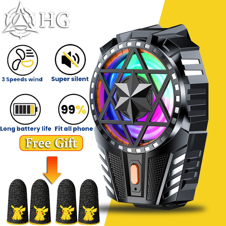 【Free Gift】HG New 2024 Cell Phone Cooler Portable Mobile Phone Radiator ...