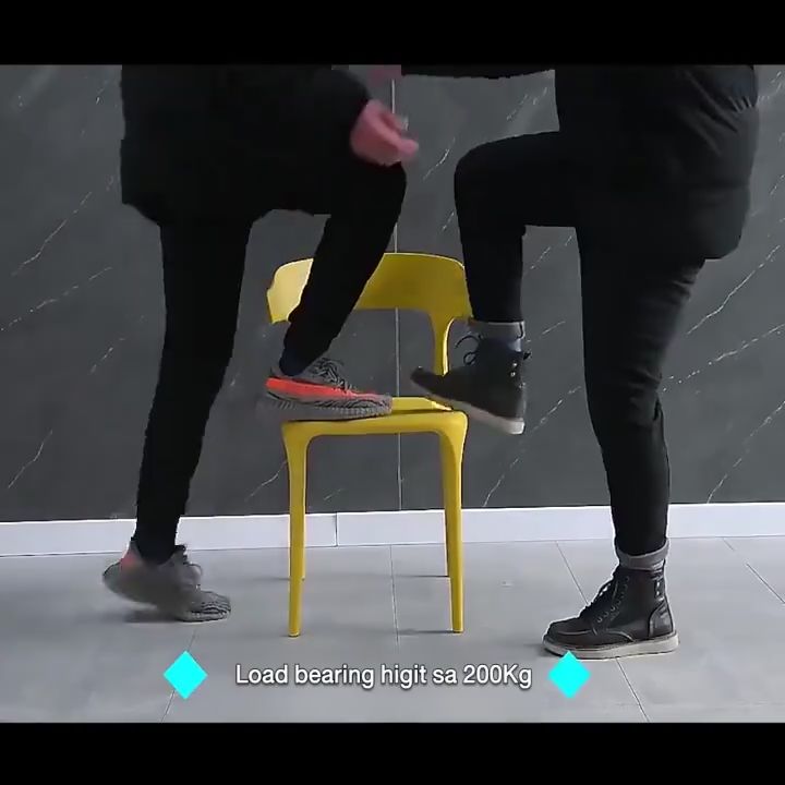 VISION Creative Bull Horn Chair Wear resistant Plastic Dining Chair ...