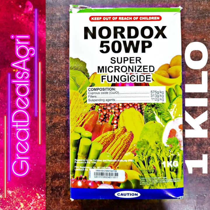 NORDOX 50WP (1 KILO BOX) CUPROUS OXIDE (Cu2O) FUNGICIDE BY ALLIED ...